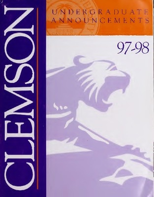 "Clemson Catalog, Vol 72" by Clemson University