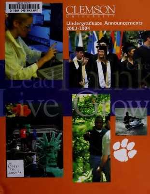 "Clemson Catalog, Vol. 78" by Clemson University