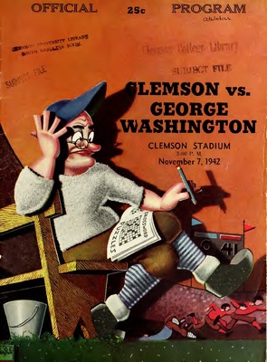 "George Washington vs Clemson (11/7/1942)" by Clemson University