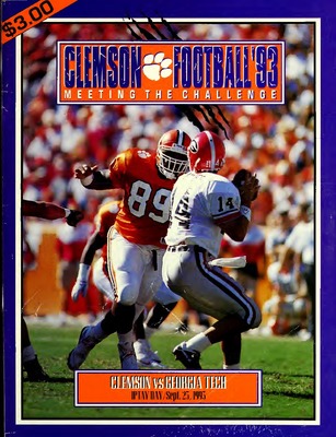 "Georgia Tech vs Clemson (9/25/1993)" by Clemson University